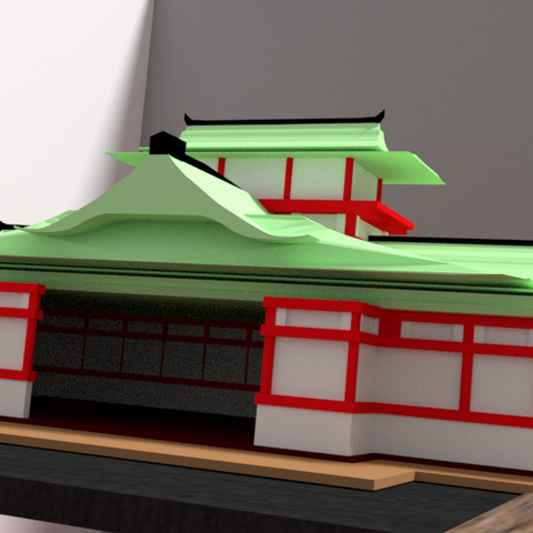 Download STL file Japanese Temple • Template to 3D print ・ Cults