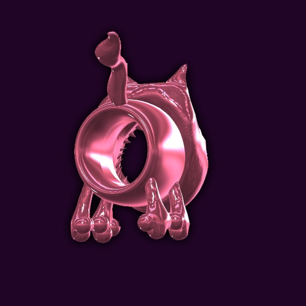 Файл STL Ring "Evil Toothy Cat".・Дизайн 3D принтера для загрузки・Cults