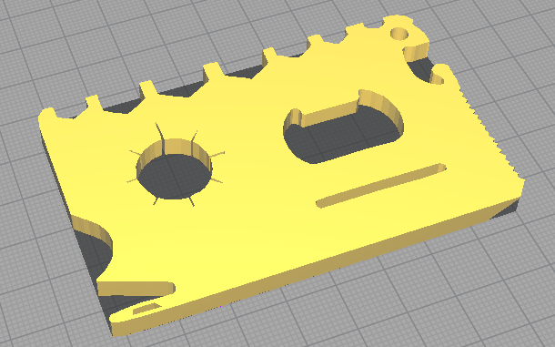 Free STL file multi-function card・Object to download and to 3D print・Cults