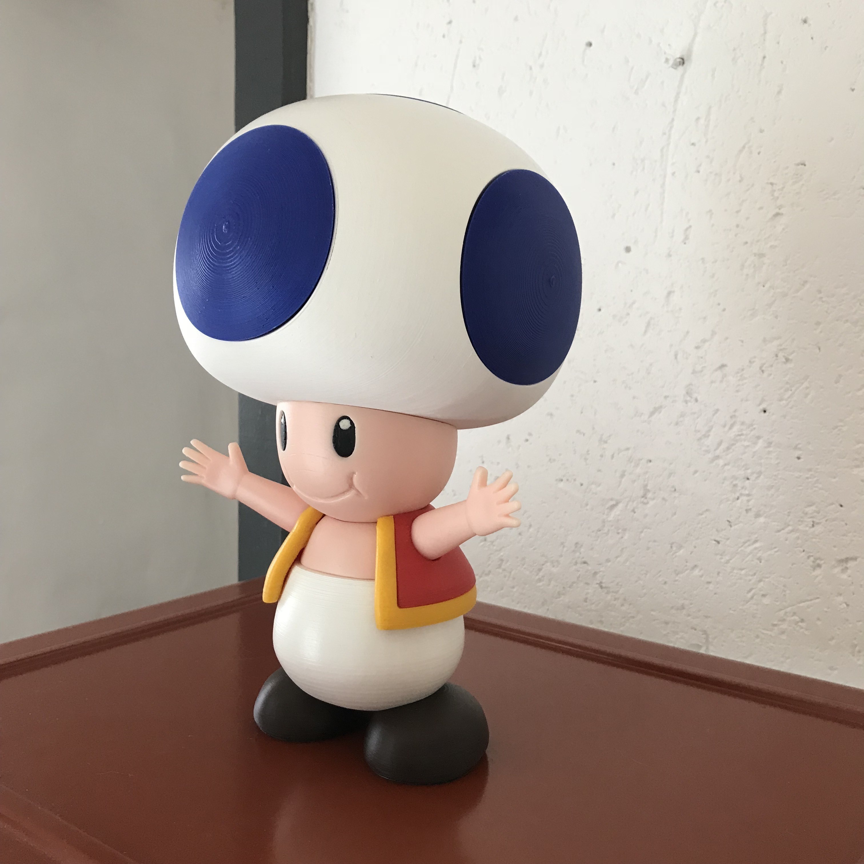 3D printer Toad from Mario games - Multi-color • made with LEAPFROG ...