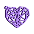 Download free STL file Geometric Heart Key Ring • 3D print model ・ Cults