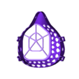 Download free STL Flex Filter (Coffee Filter) Face Mask (Rev 2) ・ Cults